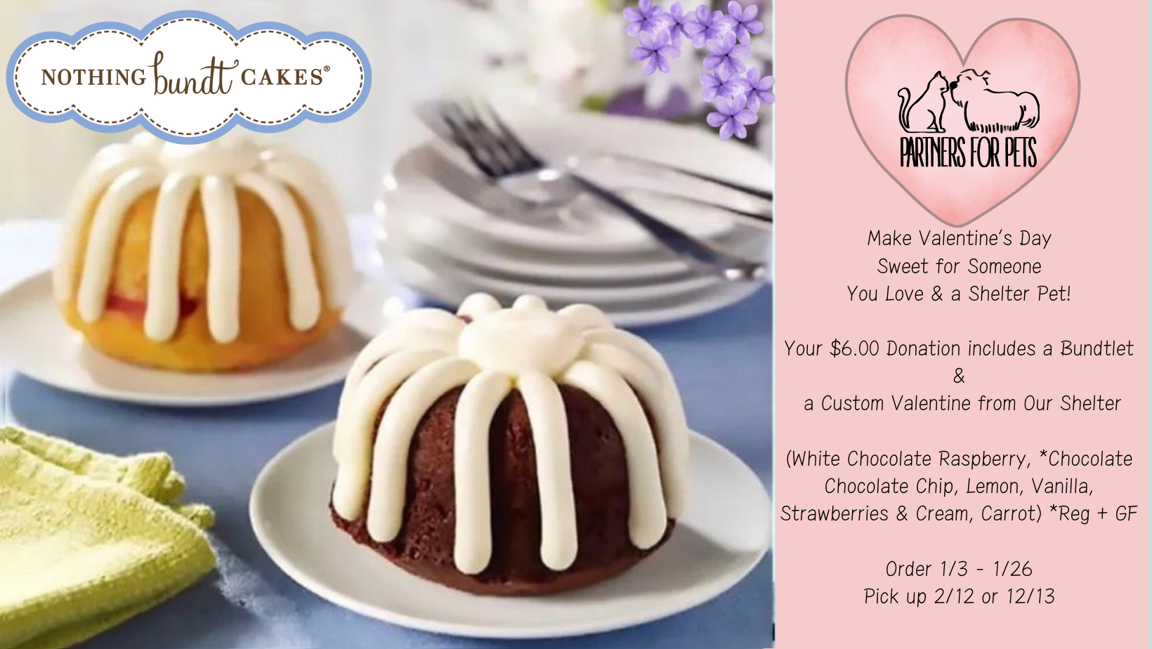 Nothing Bundtlet Cake Valentine